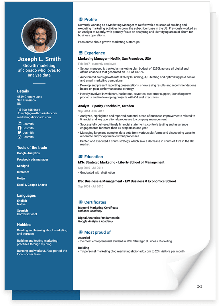 CV Template Design And Customize Your CV For 2023