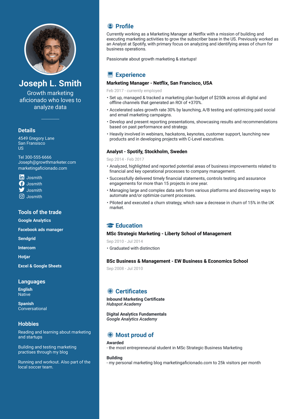 Easy Creative Resume Templates Huntlopi
